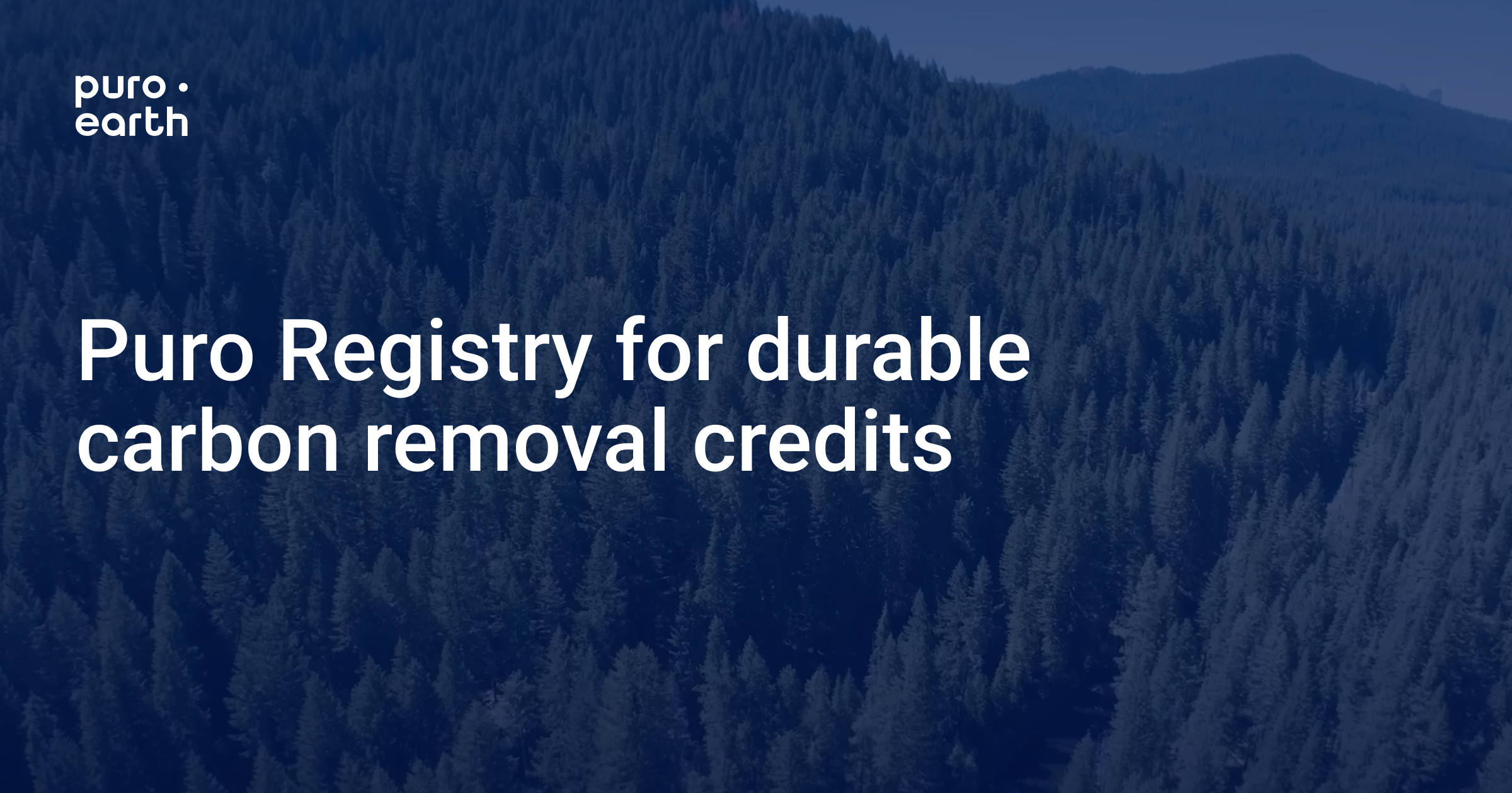 Puro.earth | Registry